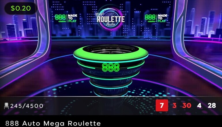 Auto Mega Roulette | 888 Casino